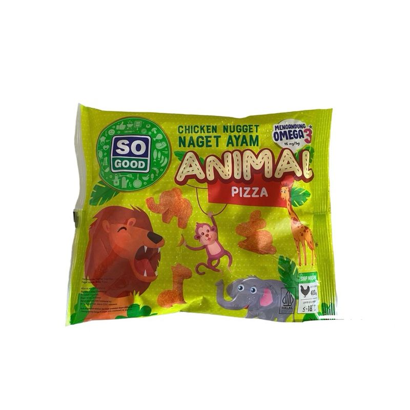Jual So Good Chicken Nugget Animals 400gr | Shopee Indonesia