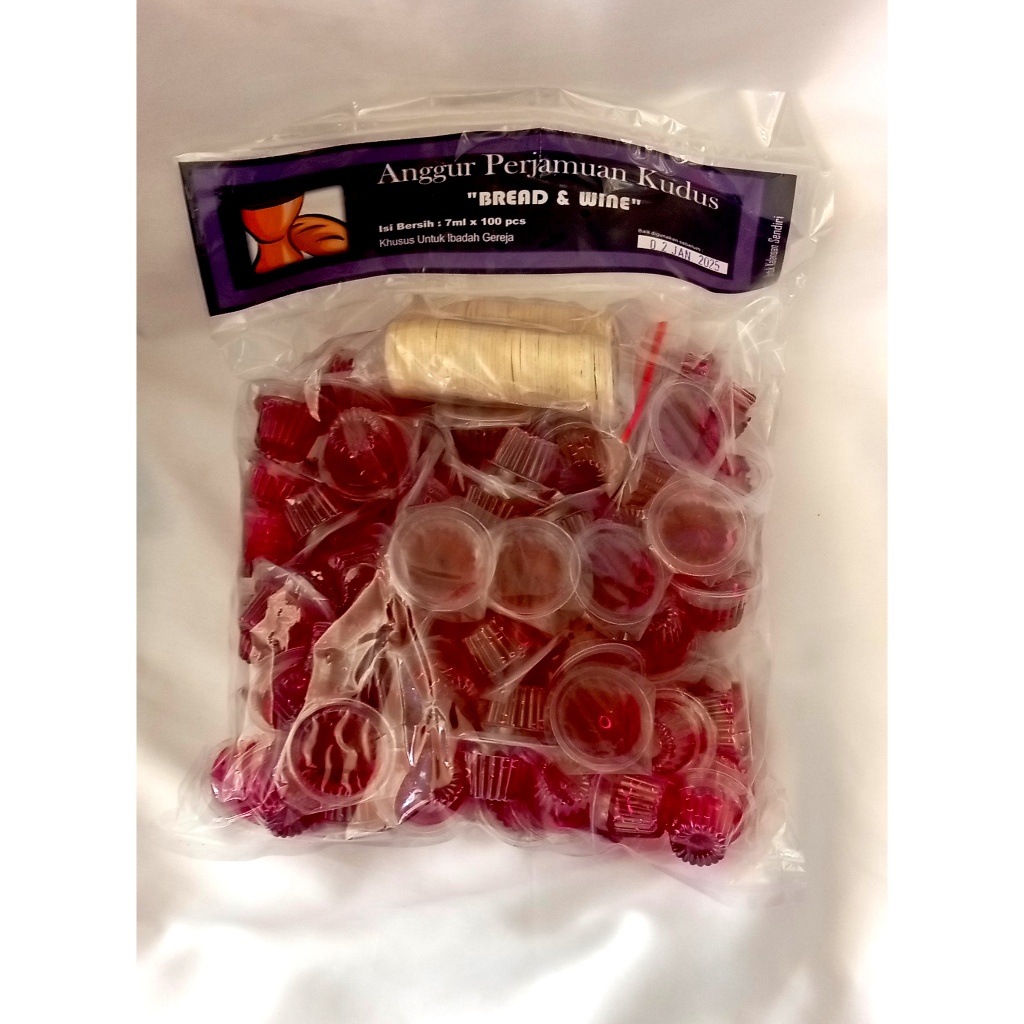 Jual Anggur Cup Perjamuan Kudus - Plus Hosti Polos Isi 100 Pcs - Merek ...