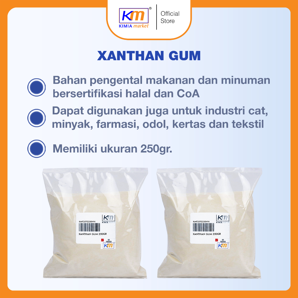 Jual HG Xanthan Gum 250gr / Pengental makanan dan minuman food grade ...