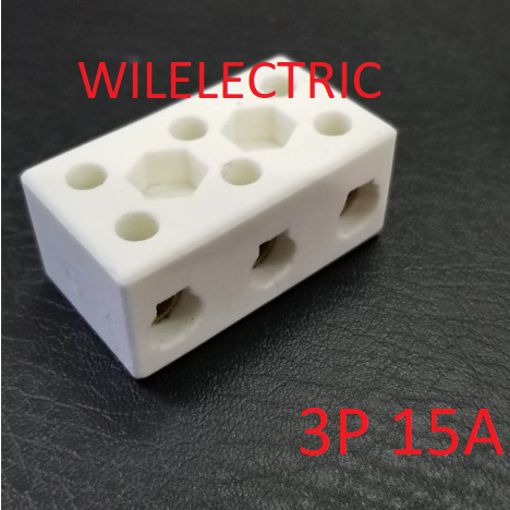 Jual Terminal Blok Block Keramik 3W8H 3P 3 Pole 15A 15 A | Shopee Indonesia