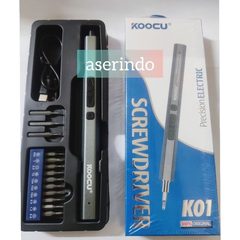 Jual OBENG CORDLESS OBENG ELECTRIC SCREWDRIVER KOOCU K01 ORIGINAL/OBENG ...