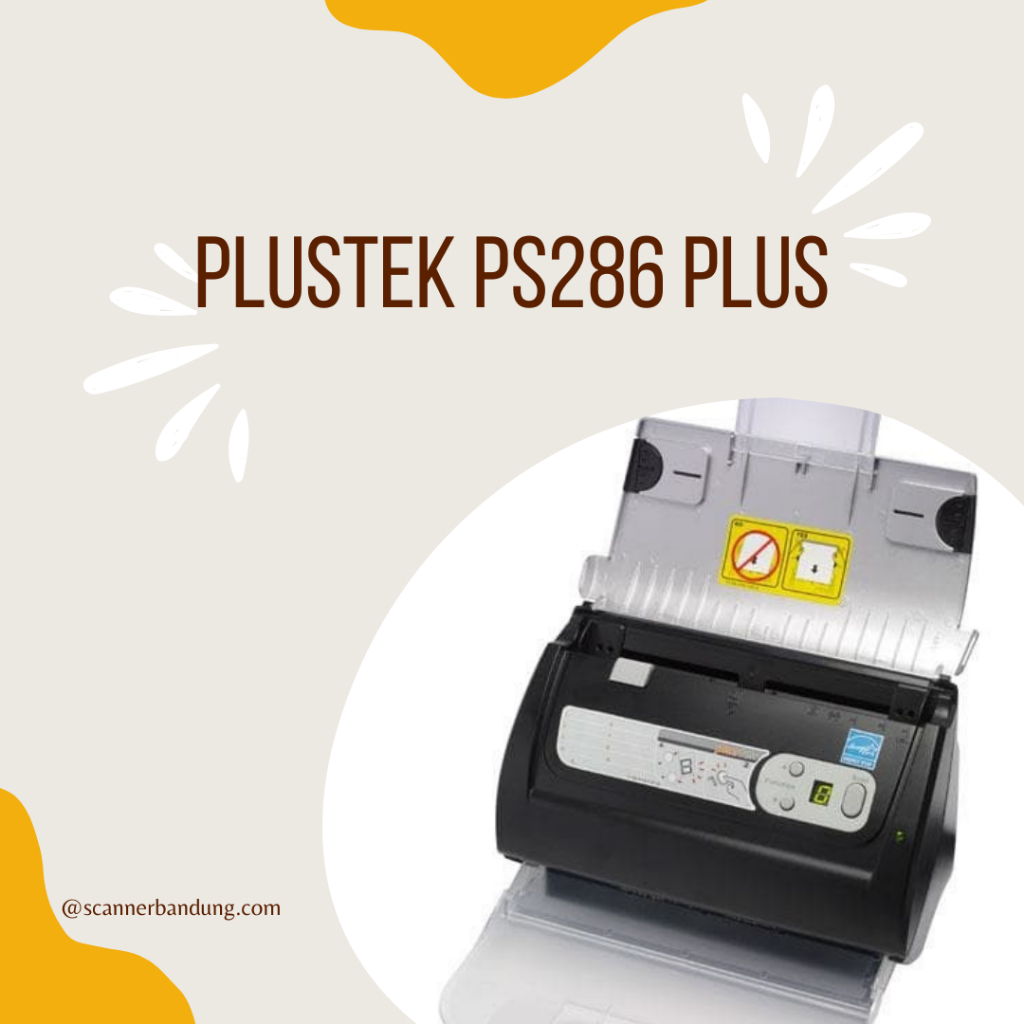 Jual Scanner Plustek PS286 Plus - PS 286 scanner ADF dokumen 25 ppm ...
