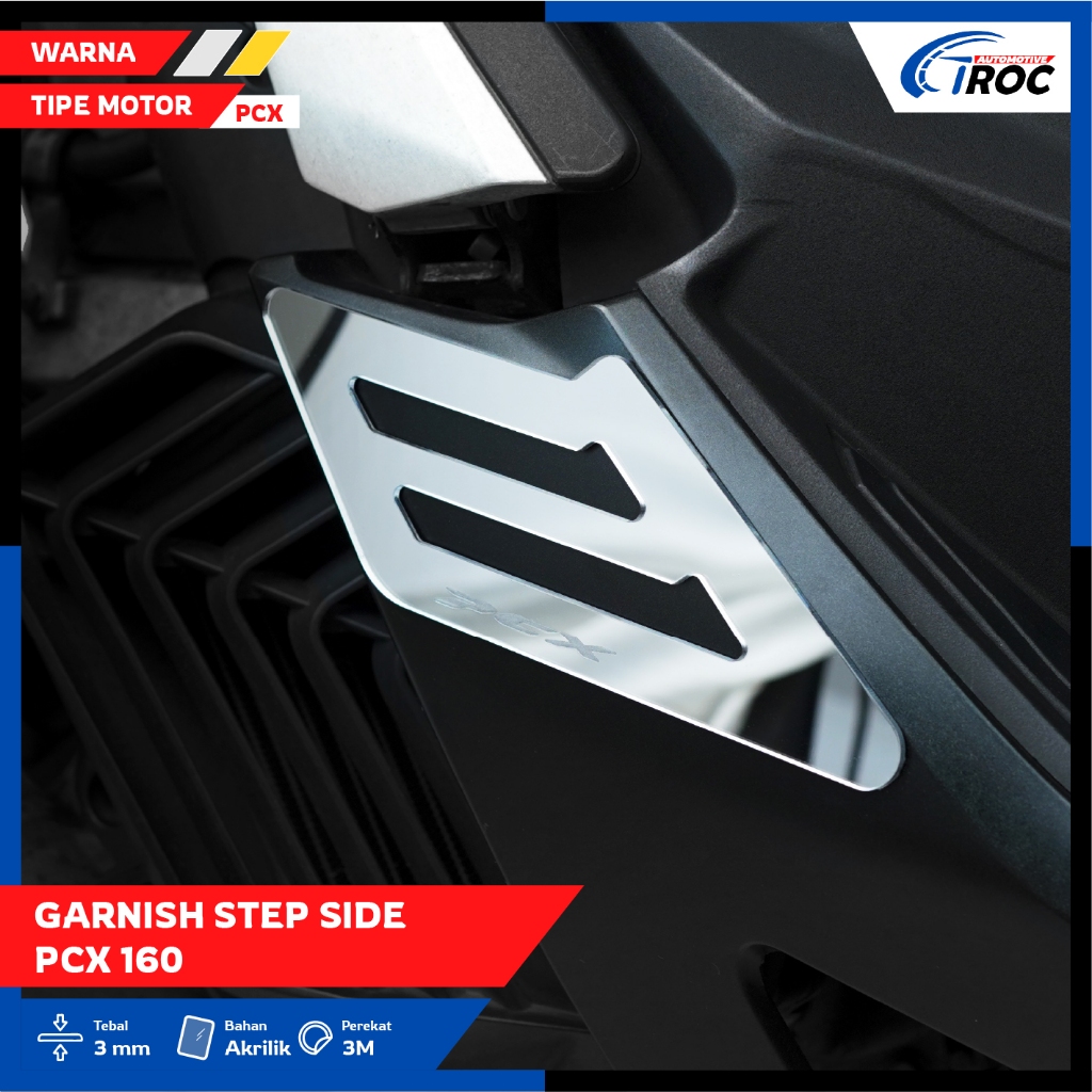 Jual 1 SET COVER GARNISH STEP SIDE PCX PELINDUNG SISI PIJAKAN KAKI ...