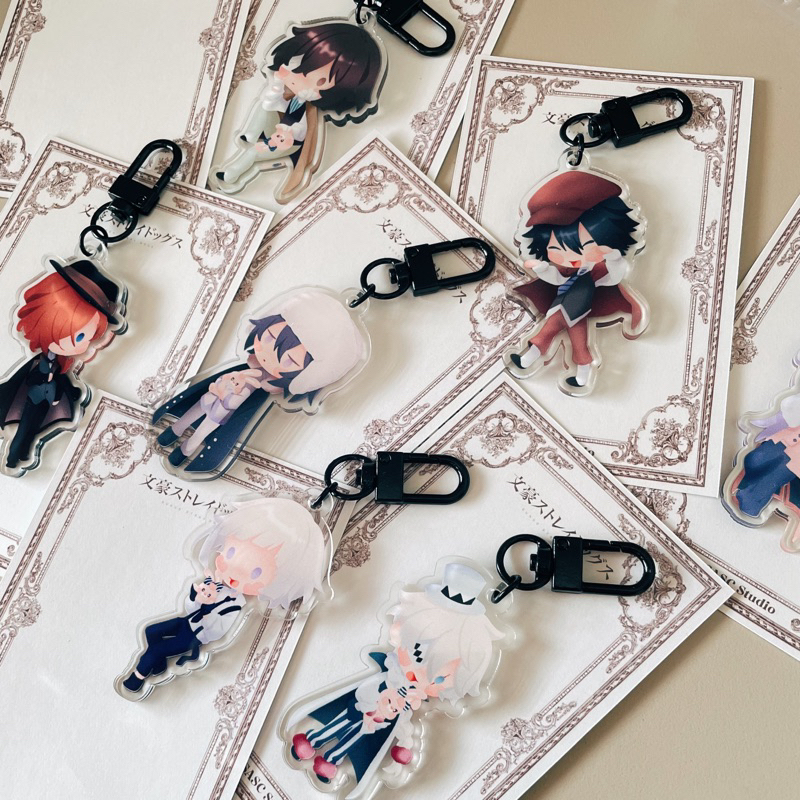 Jual BUNGO STRAY DOGS keychain | atsushi, dazai, ranpo, chuuya, fyodor ...