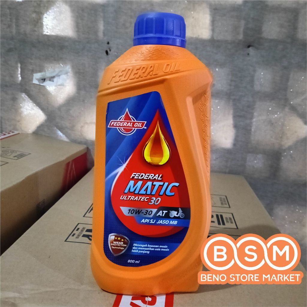 Jual Oli Federal Ultratec Matic 10W-30 API SJ 800ML | Shopee Indonesia