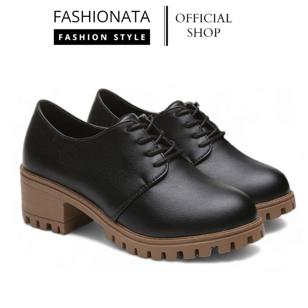 Jual [ FASHIONATA ] Sepatu Oxford Wanita Premium Quality FN163 | Shopee ...