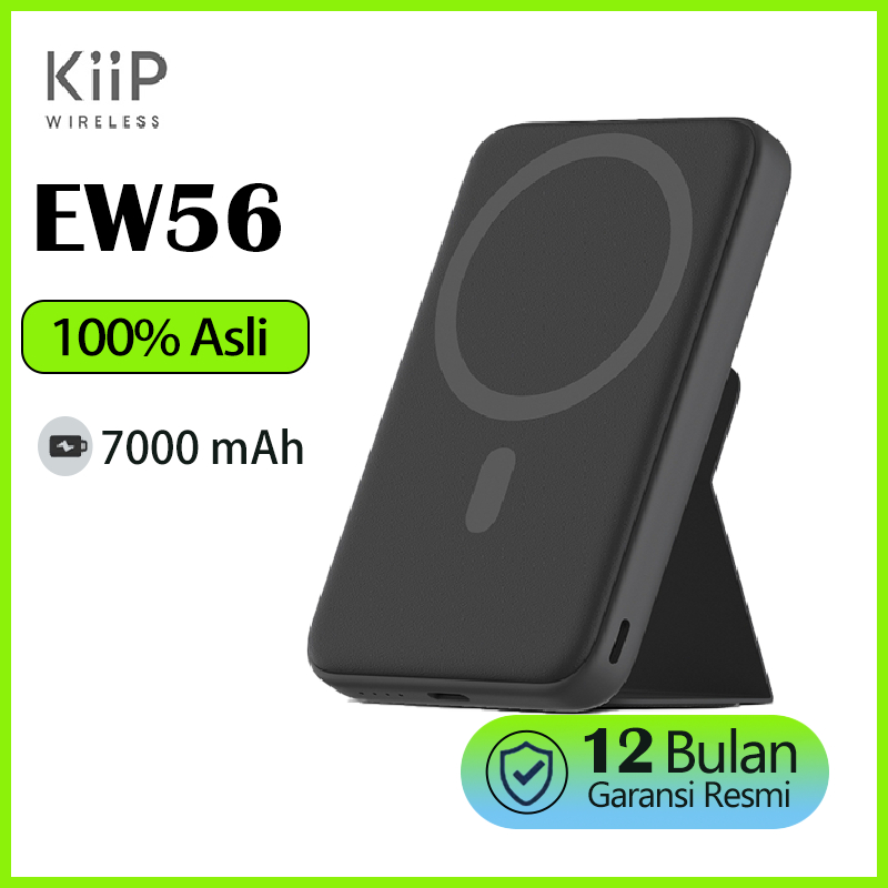 Jual KiiP Wireless EW56 Power Bank Magnetic Magsafe Phone Holder 20W ...
