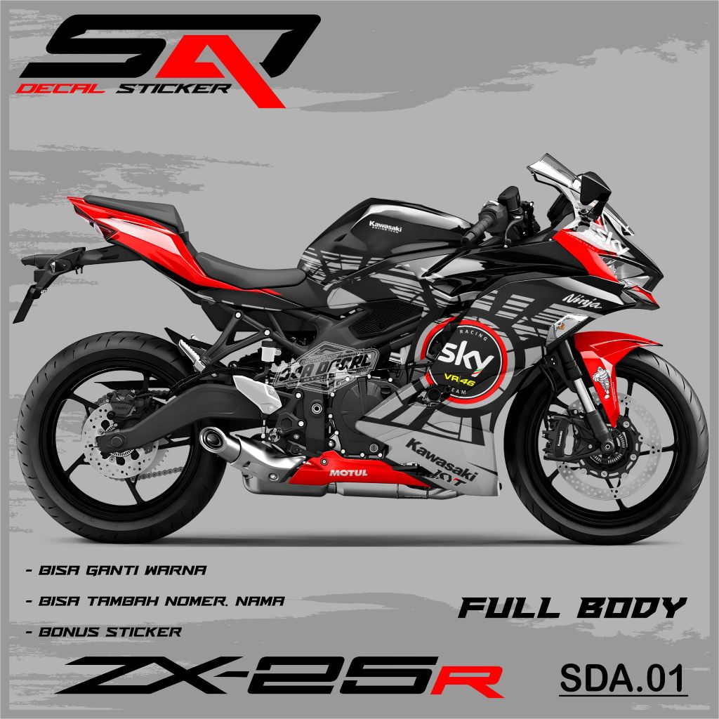 Jual Stiker Custom Full Body Ninja ZX 25 R - Dekal Sticker Variasi ...
