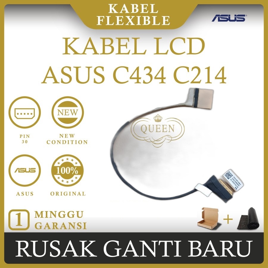 Jual KABEL FLEXIBLE LCD LAPTOP ASUS C434 C214 (PIN 30) ORIGINAL | Shopee Indonesia