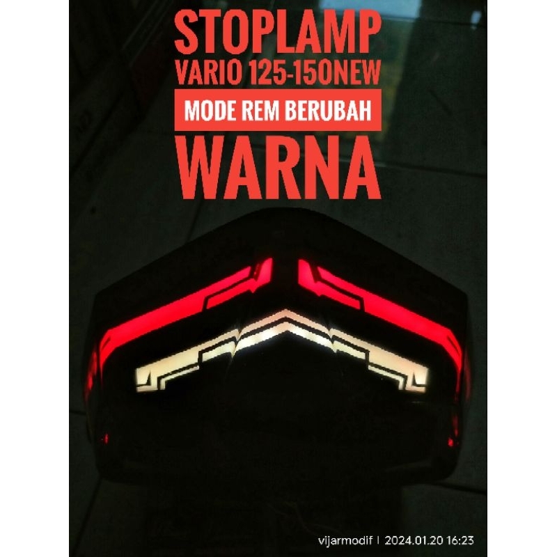 Jual (ORIGINAL) (PNP) stoplamp new Vario 125/150 custom lazy running ...