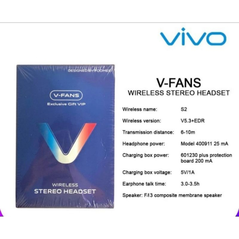 Jual V FANS WIRELESS STEREO HEADSET | Shopee Indonesia