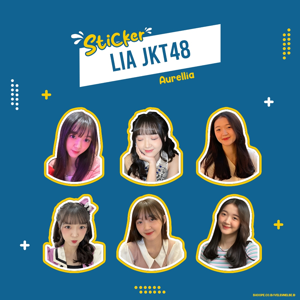 Jual [ ISI 6 ] Sticker Pack JKT48 Lucu Aesthetic High Quality | Shopee ...