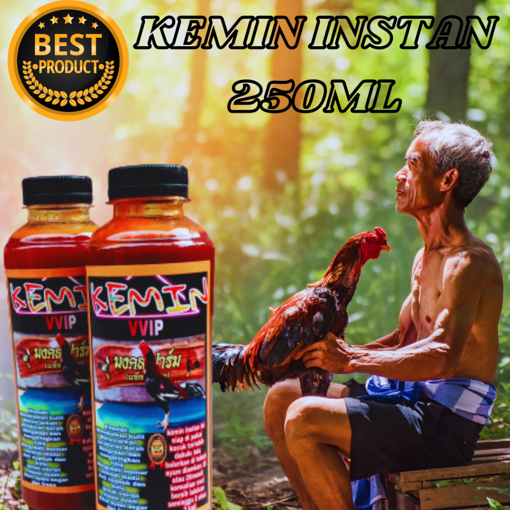Jual kemin merah ayam aduan jago bangkok siap pakai 250ml | Shopee ...