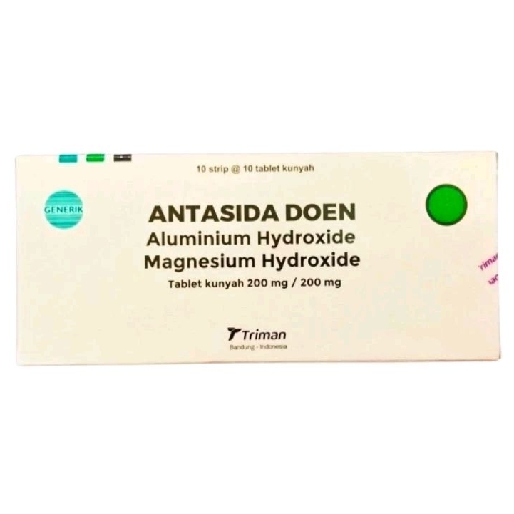 Jual ANTASIDA DOEN - TRIMAN (100's /Dus) | Obat Maag Tablet Kunyah ...