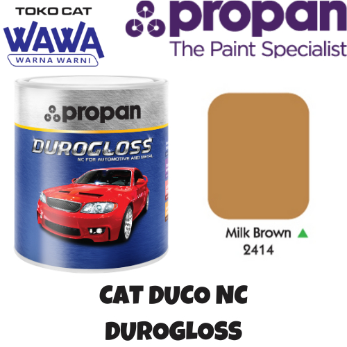 Jual cat duco NC durogloss propan milk brown 2414 1kg | Shopee Indonesia