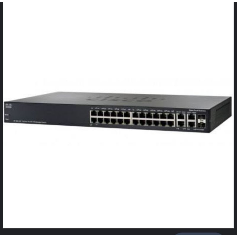Jual Cisco SF300-24P 24-port 10/100 PoE Managed Switch with Gigabit ...