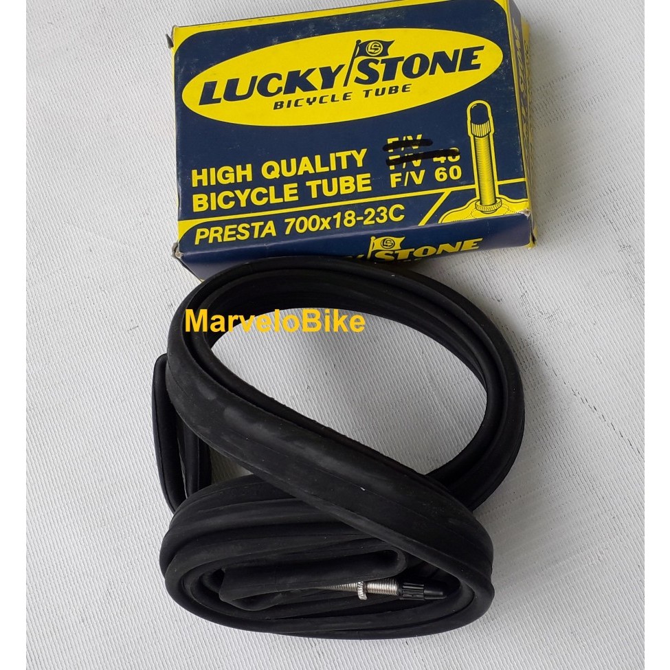 Jual Ban Dalam Sepeda Fixie 700 x 18 / 23c Lucky Stone FV 60mm | Shopee Indonesia