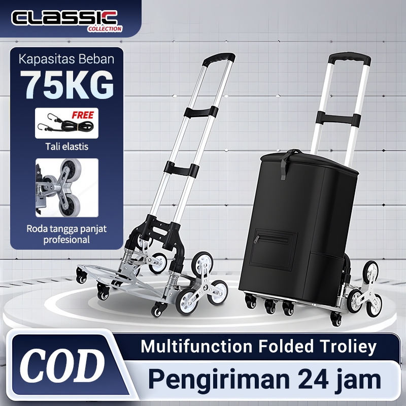 Jual 75KG Multifunction Folded Trolley / Troli Lipat Portabel / Troli ...