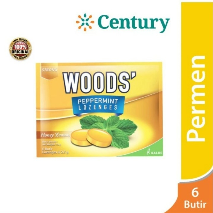Jual Woods Peppermint Lozenges Lemon Vitamin C 15 gr | Shopee Indonesia