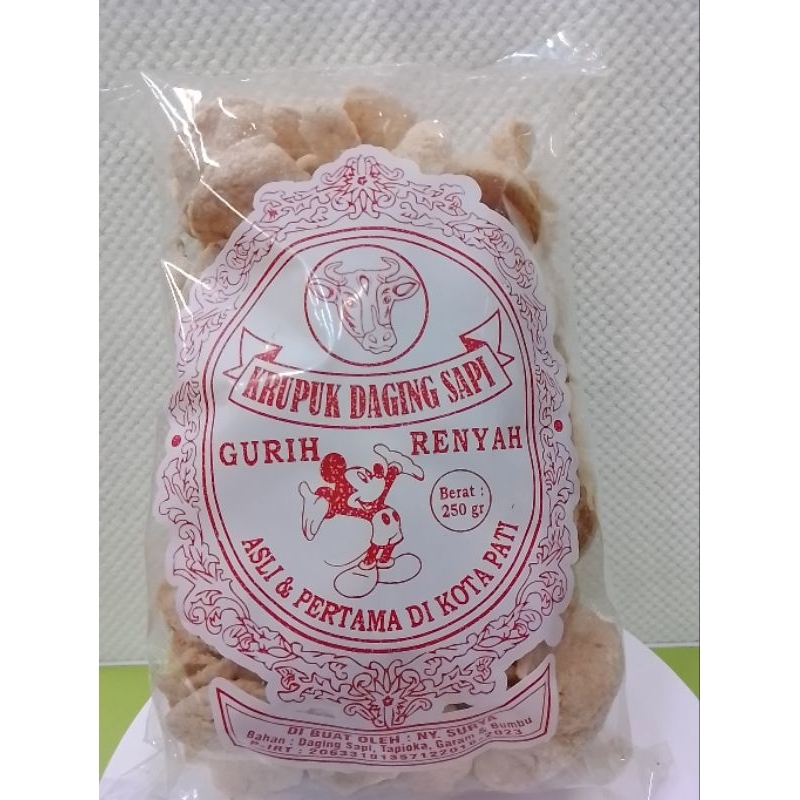 Jual Krupuk Bakso Daging Sapi Asli Surya Khas Pati Goreng dan Mentah ...