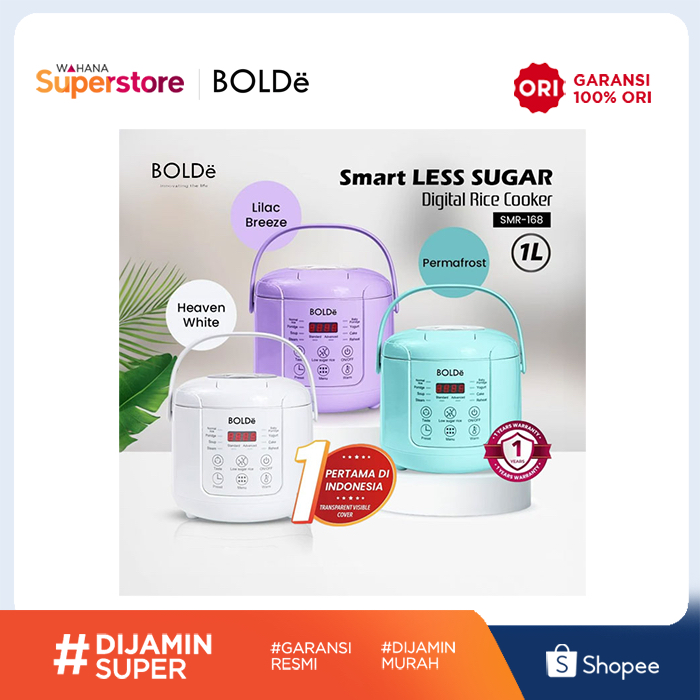 Jual Bolde Smart Digital Rice Cooker Less Sugar 1 L | Shopee Indonesia