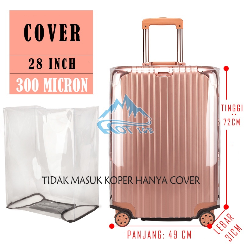 Jual Cover Pelindung Koper TEBAL Sarung Koper Cover PLUS Transparant ...