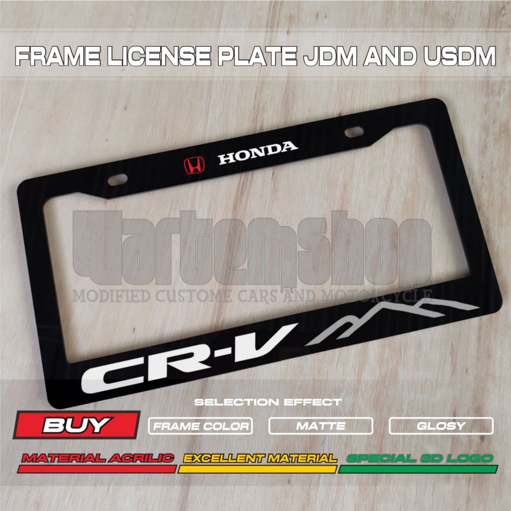 Jual FRAME PLATE MOBIL JDM AND USDM HONDA CRV | Shopee Indonesia