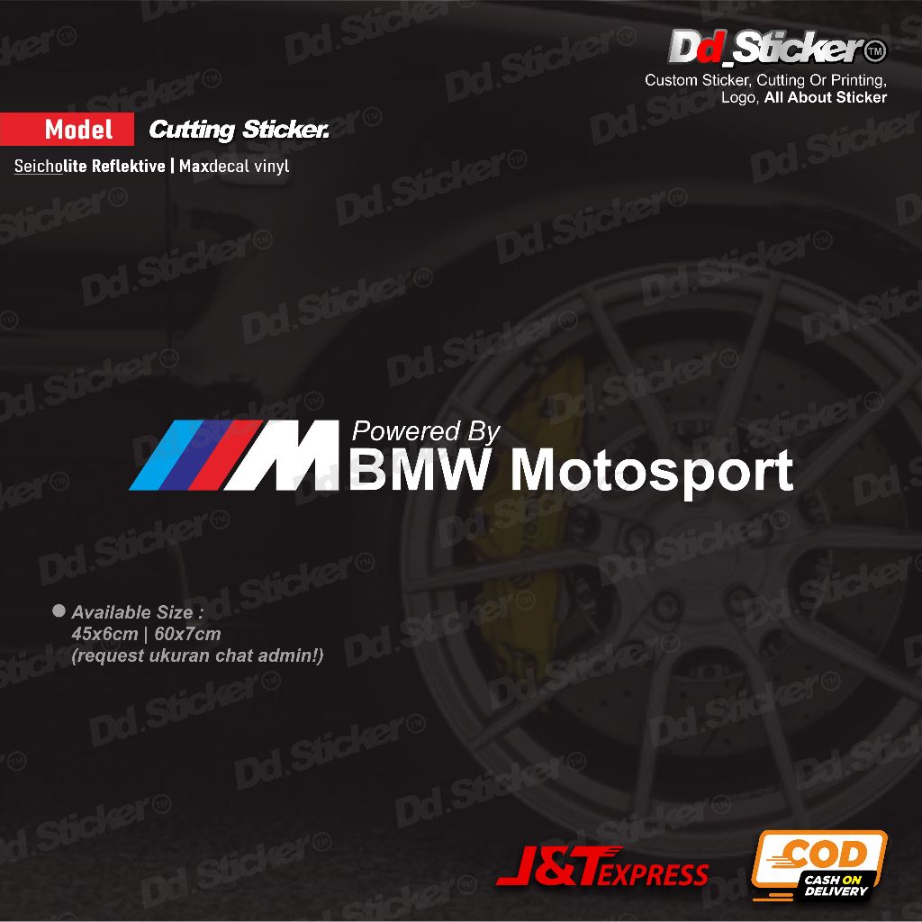 Jual Sticker BMW M3 Motosport (cutting sticker) | Shopee Indonesia