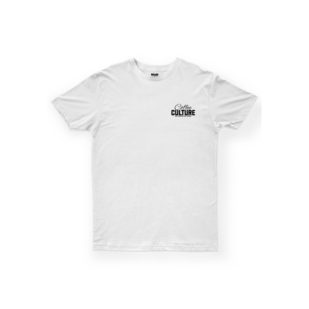 Jual Brain Clothing Kaos COFFEE #1 Warna Putih | Shopee Indonesia