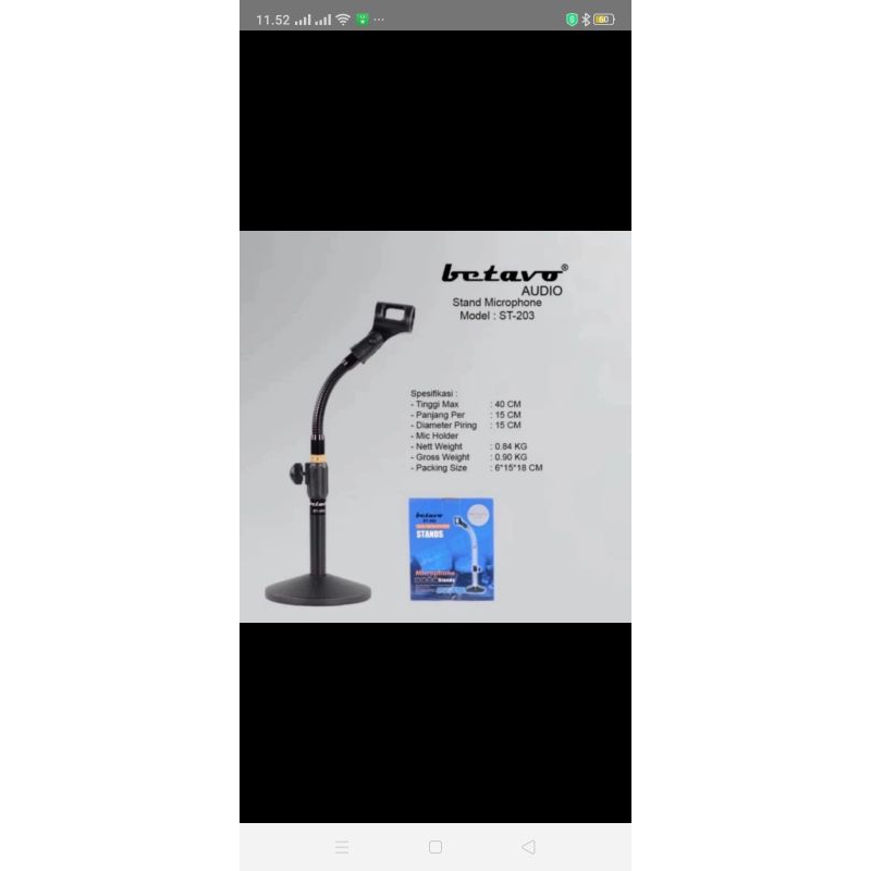 Jual stand mic betavo st203-st203 original | Shopee Indonesia