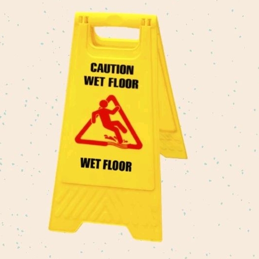 Jual Ready Stock - Warning Wet Floor Sign - Papan Awas Licin Warna ...