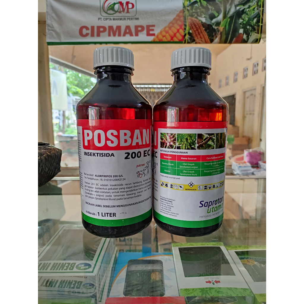 Jual Insektisida POSBAN 200 EC Pak Tani 1 LITER PRODUK ORIGINAL ...