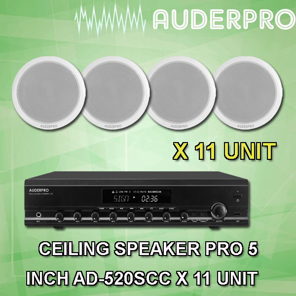 Jual PAKET SOUND SYSTEM RESTORAN CAFE CEILING SPEAKER PRO 5 INCH CS-2A ...