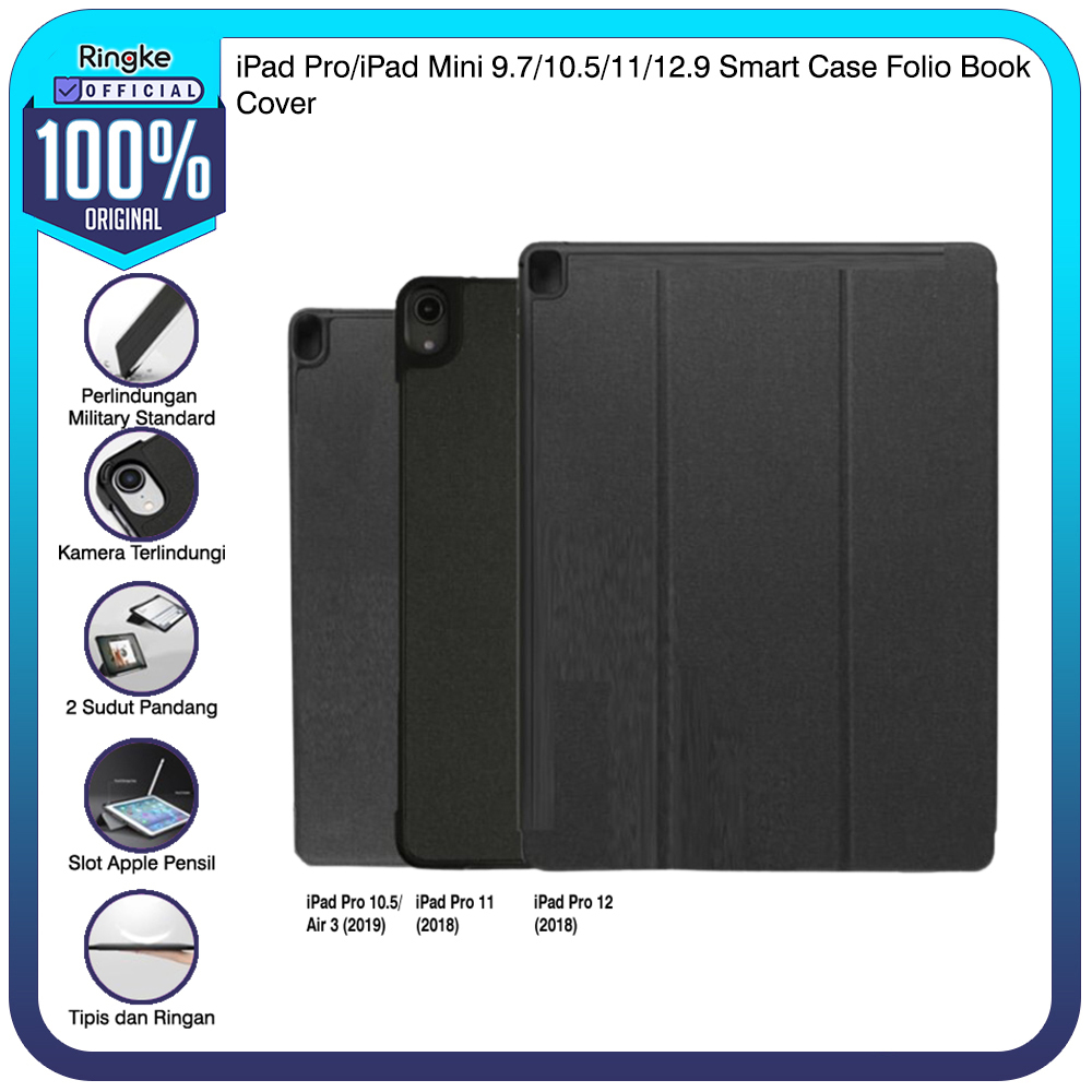 Jual Ringke iPad Mini iPad Pro iPad Air Slim Casing Folio Case Book ...