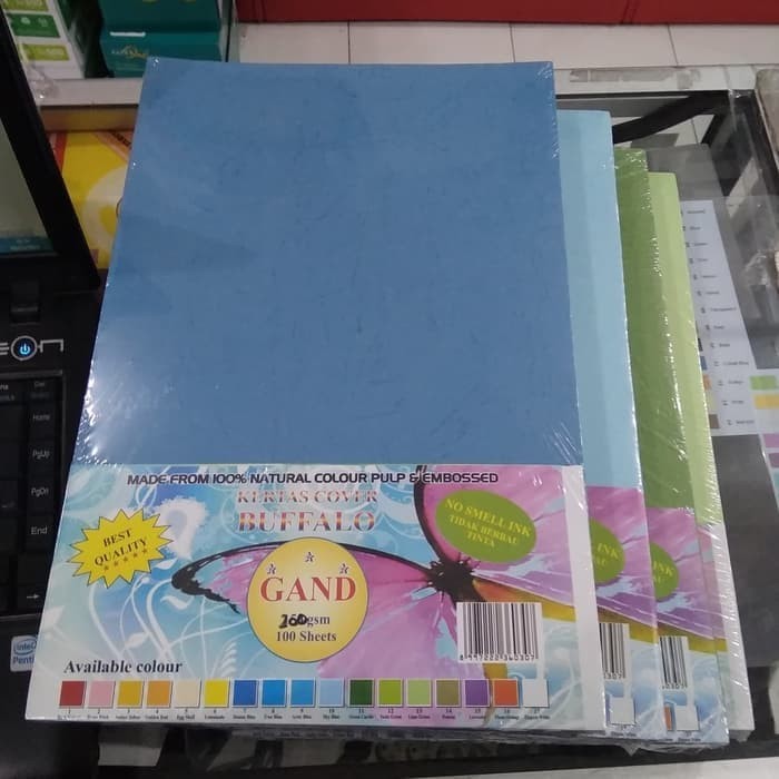 Jual Kertas Karton Jilid Buffalo Ukuran F4 / Folio Gand (1 PACK ISI 100 ...