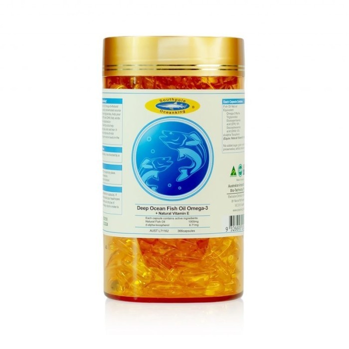 Jual Ocean King Deep Ocean Fish Oil Omega-3 + Vitamin E 1000mg 366s ...