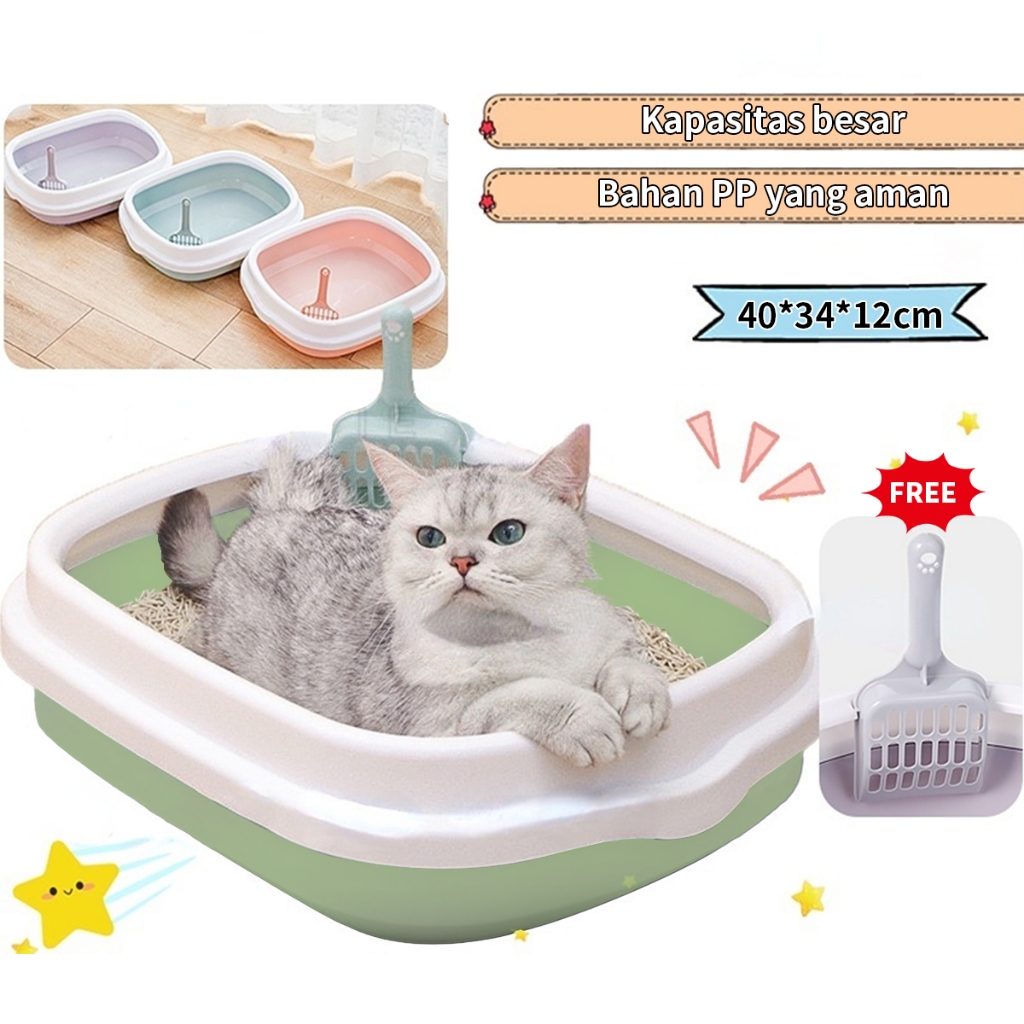 Jual Tempat pasir kucing Toilet Hewan Peliharaan litter box kucing ...