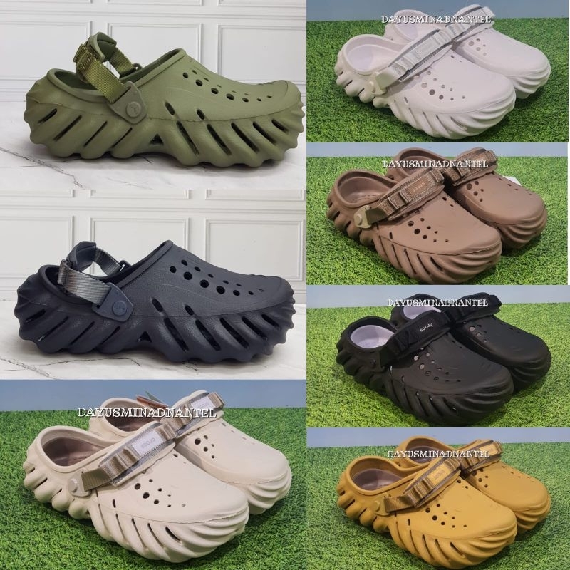 Jual Crocs Echo / Sepatu Sandal Pria Crocs Echo Clog / Sendal Crocs ...