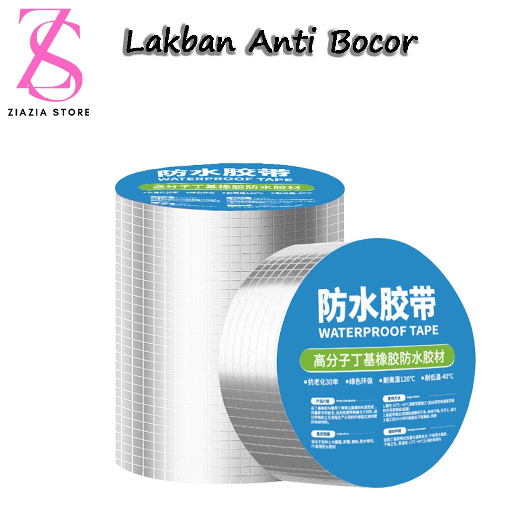 Jual ZS LAKBAN ANTI BOCOR 3M 5M/LAKBAN ALUMINIUM FOIL BUTYL WATERPROOF 3 METER 5 METER/LEM ANTI ...