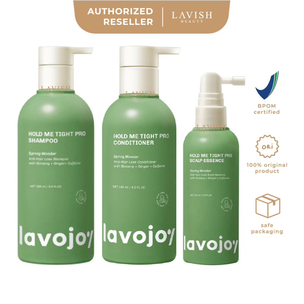 Jual LAVOJOY Hold Me Tight Pro Shampoo // Conditioner // Scalp Essence ...