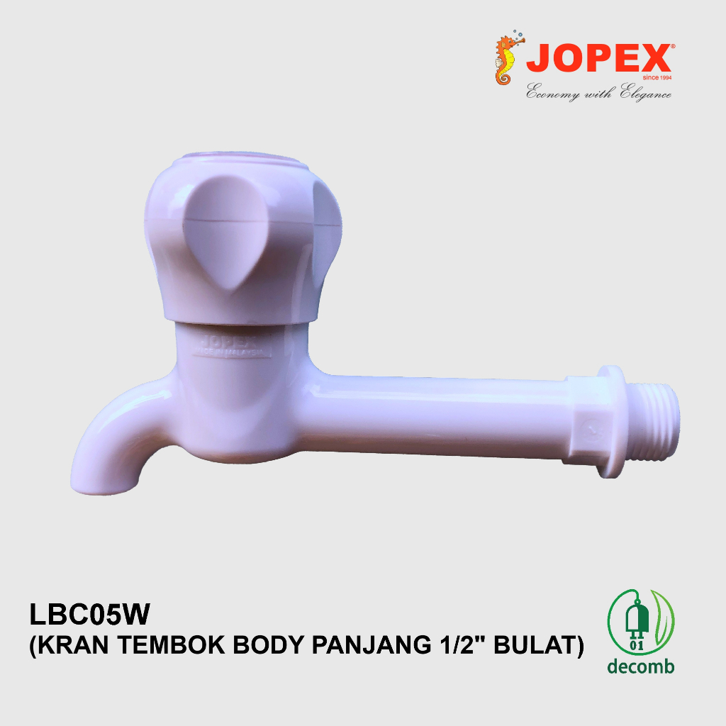 Jual Kran Air Tembok Body Panjang Jopex 1/2 inch Bulat LBC05W | Shopee ...