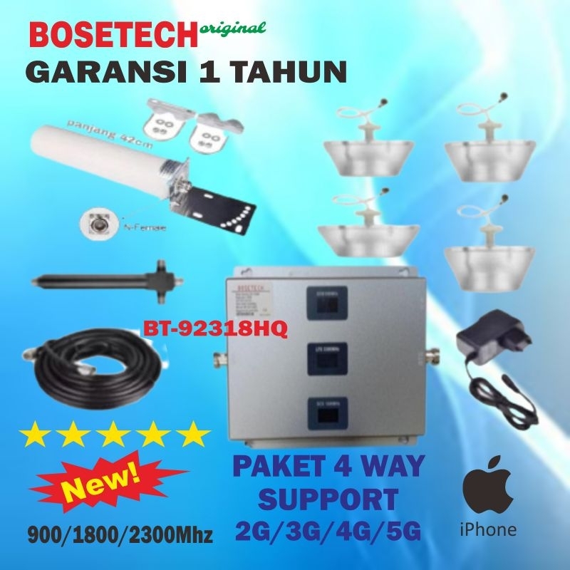 Jual BOSETECH BT-92318HQ 4 WAY PENGUAT SINYAL SIGNAL HP 5G 4G 3G 2G | Shopee Indonesia