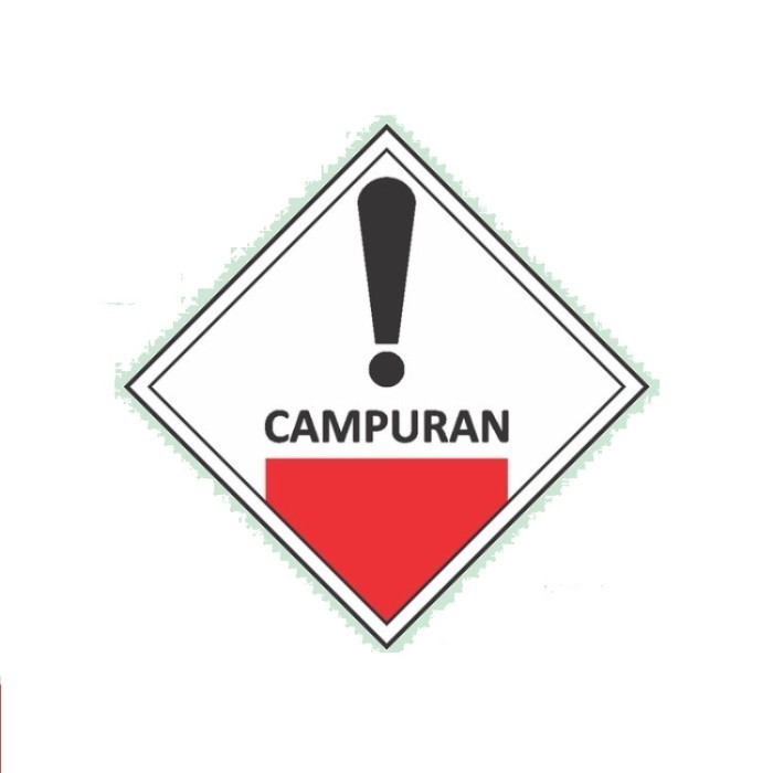 Jual Sign Sticker Campuran Sticker Rambu Limbah B3 Hazmat Stiker Limbah ...
