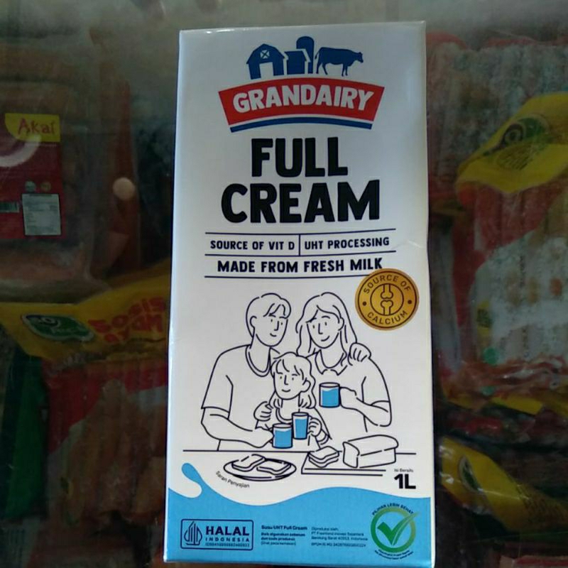 Jual grandairy full cream milk 1 liter | Shopee Indonesia
