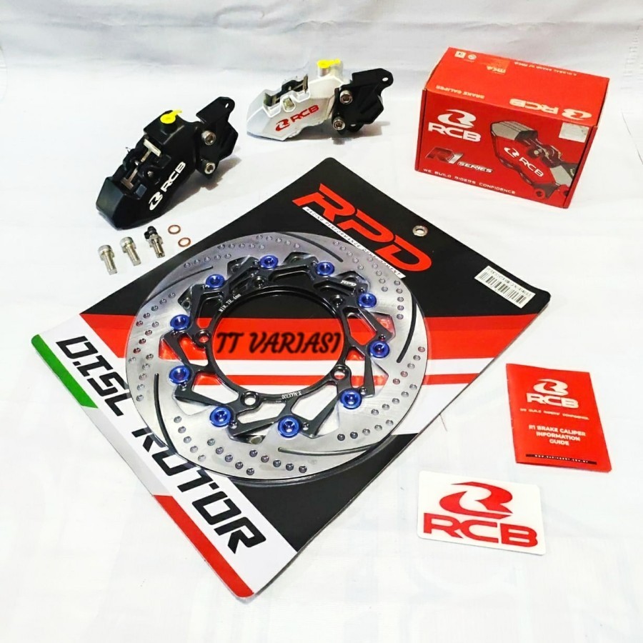 Jual Paket Kaliper RCB R1 4 Piston + Cakram Depan RPD 300MM + Breket X-Max | Shopee Indonesia