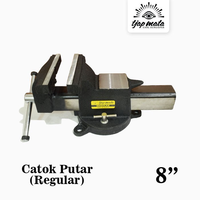 Jual TJAP MATA Catok Paron Ragum 8" Besi Putar Bench Vise 8 inch 15 KG ...