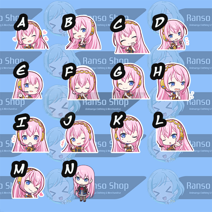 Jual Sticker Project Sekai Vocaloid Luka Chibi | Stiker Vinyl Satuan ...
