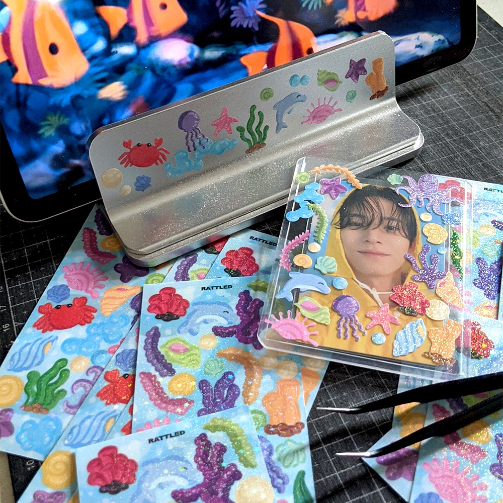 Jual UNDER THE SEA SERIES ☆ by RATTLED STUDIO - HOLOGRAM PASTEL DECO ...