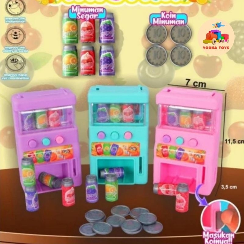 Jual YT Mainan Anak Mesin Minuman Mini Vending Machine SS 1330 | Shopee ...