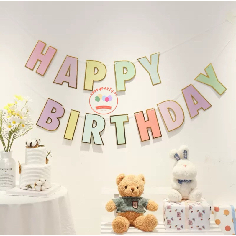 Jual BANNER HAPPY BIRTHDAY MACARON | Shopee Indonesia